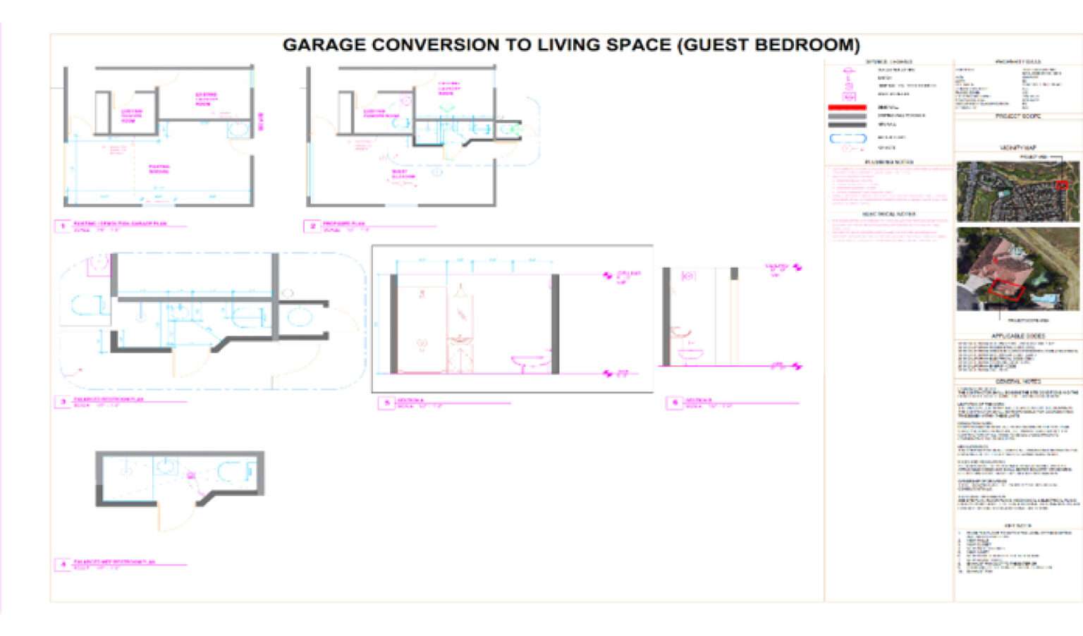 Garage-to-guest Bedroom Conversion With Attached Washroom At Usa ...
